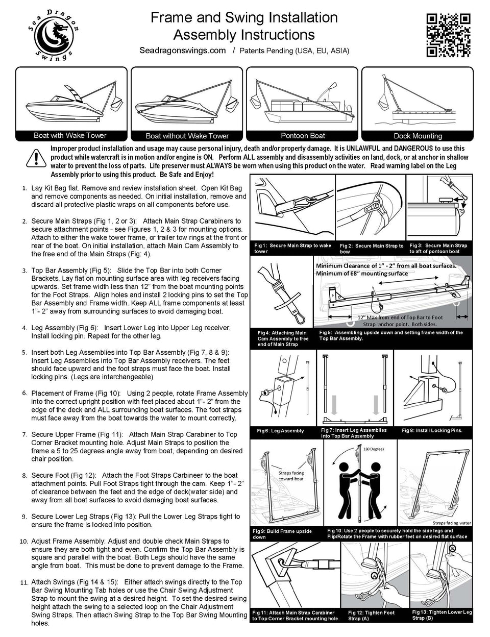 Installation Guide | Sea Dragon Swings
